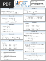 Exercices d'équations 1AC corrigés | PDF