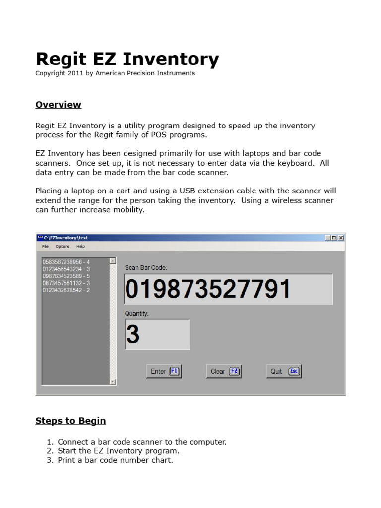EZInventory | PDF | Image Scanner | Comma Separated Values