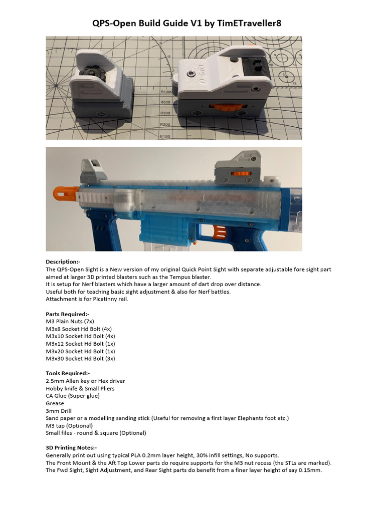 QPS-Open Build Guide V1 | PDF | Screw | Nut (Hardware)