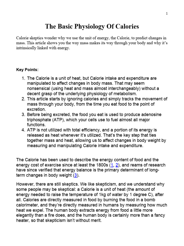 Lab 9 calories and basic physiology | PDF | Glycogen | Fat