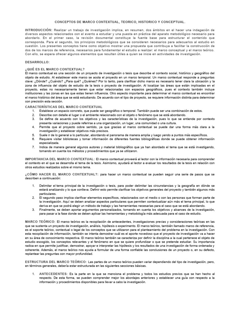 Tarea 36 | PDF | Teoría | Marco conceptual