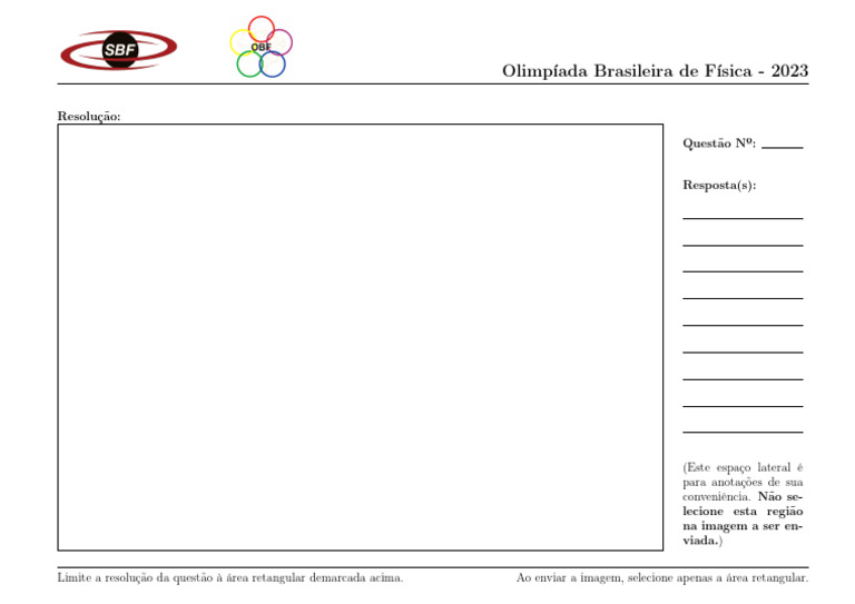 Folha de Resolucao Modelo OBF | PDF