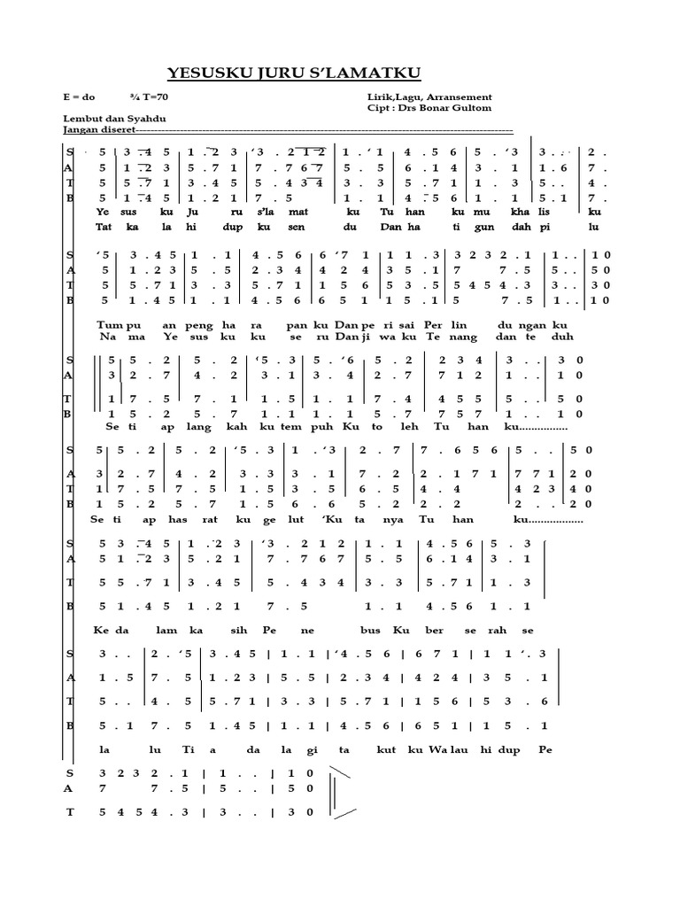 Partitur Kor | PDF | Tempo | Formes musicales
