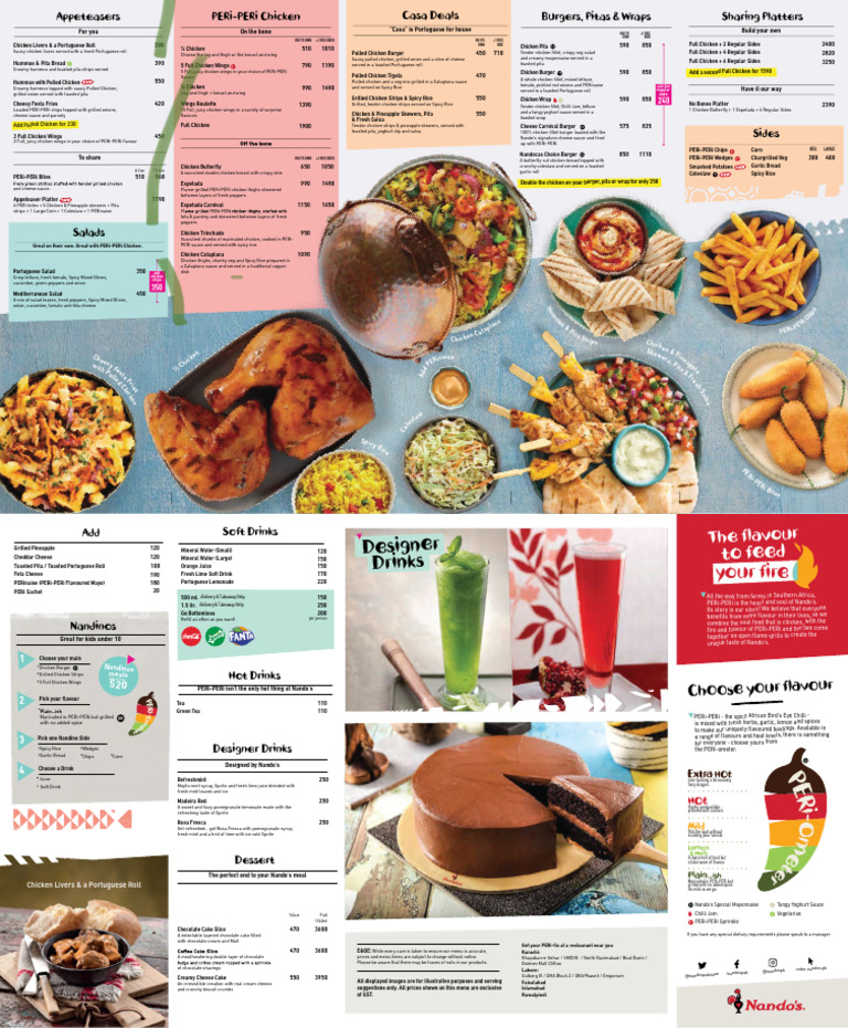 Httpsimages - Nandos.co - Zamenupkmenu PK PDF | PDF | Hamburgers | Drink