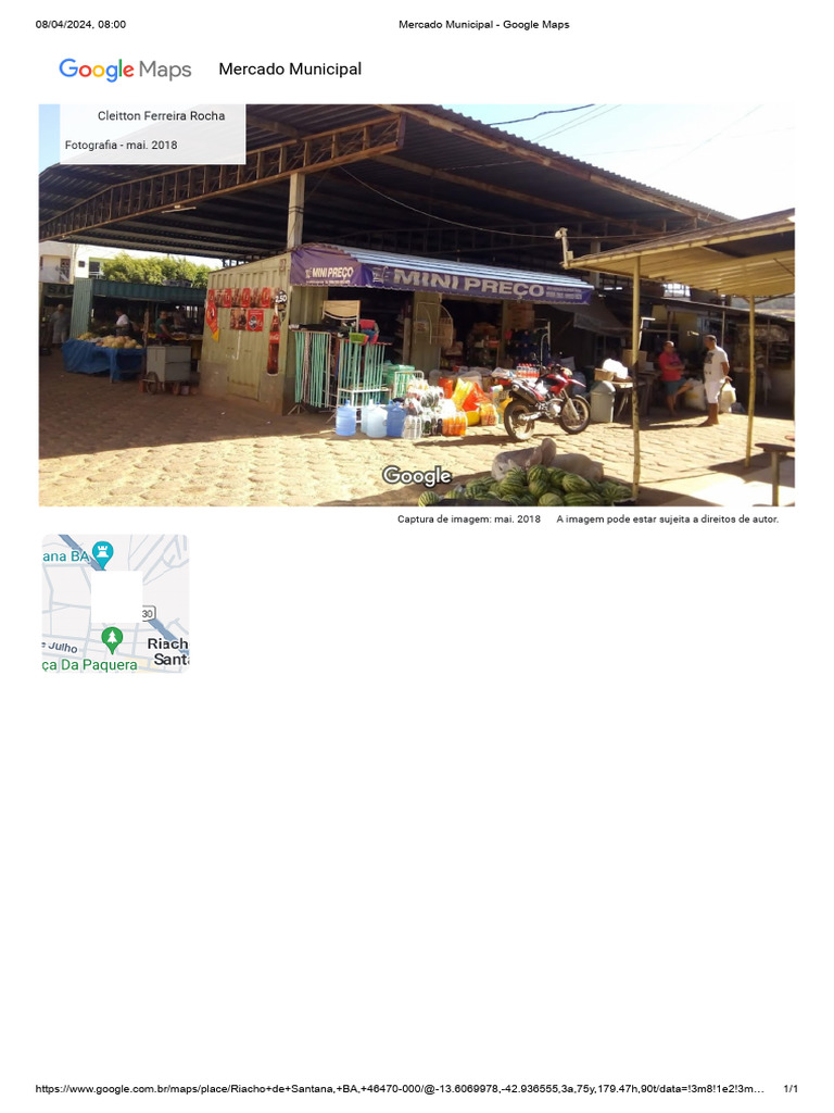 Mercado Municipal - Google Maps | PDF