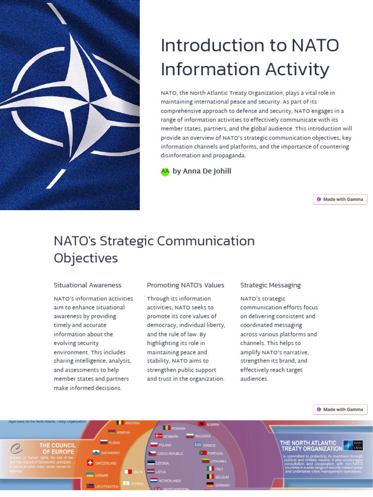 NATO Information Activity | PDF | Strategic Communication | Social Media