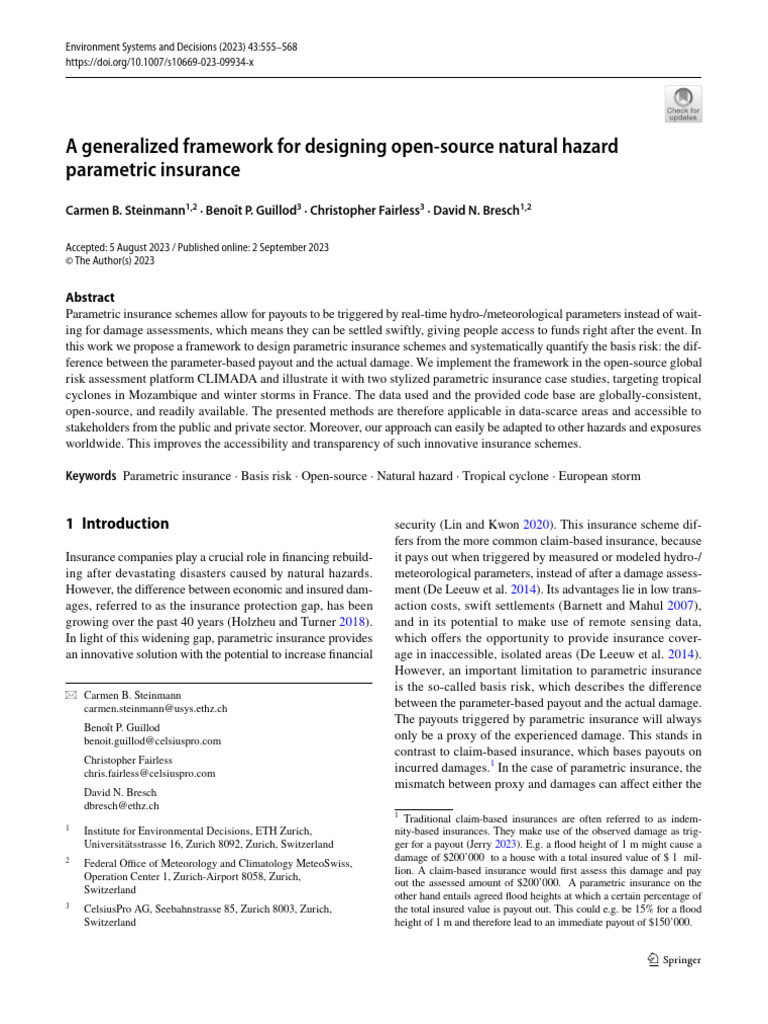 A Generalized Framework for Designing Open‑Source Natural Hazard ... A Generalized Framework for Designing Open‑Source Natural Hazard ...