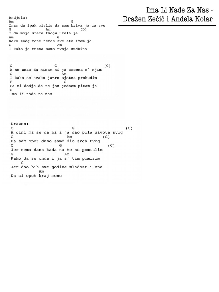 Ima Li Nade Za Nas | PDF