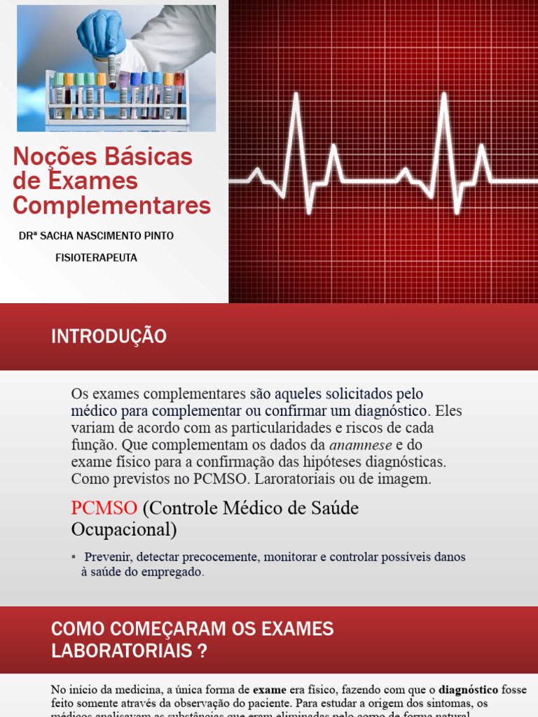 Exames Complementares: Tipos e Importância | PDF | Tireoide | Diabetes