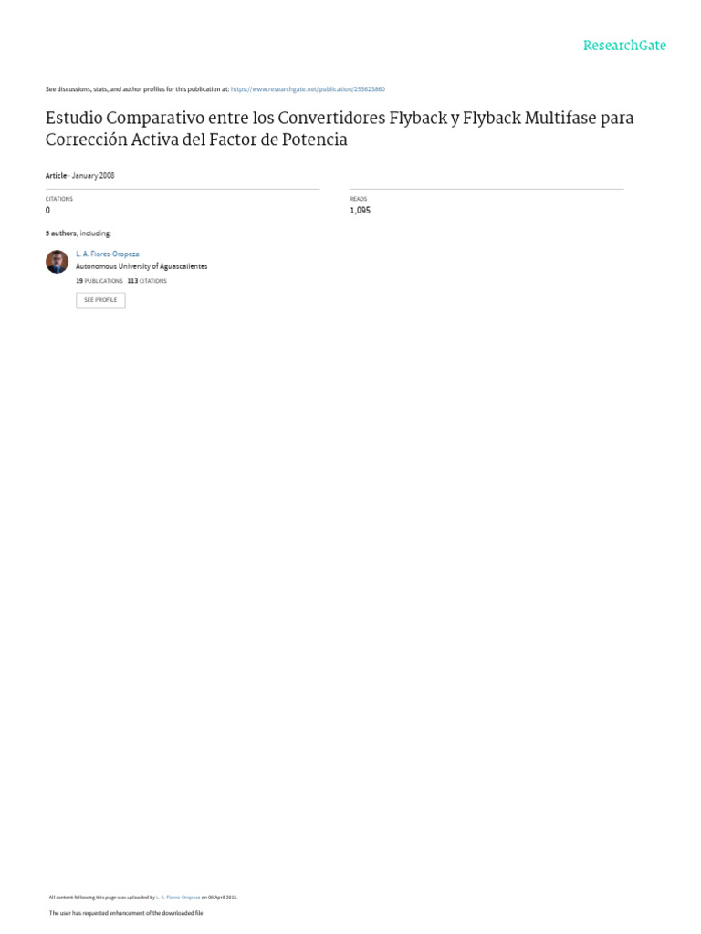 Comparativa Flyback vs. Multiphase PFC | PDF | Inductor | Red eléctrica