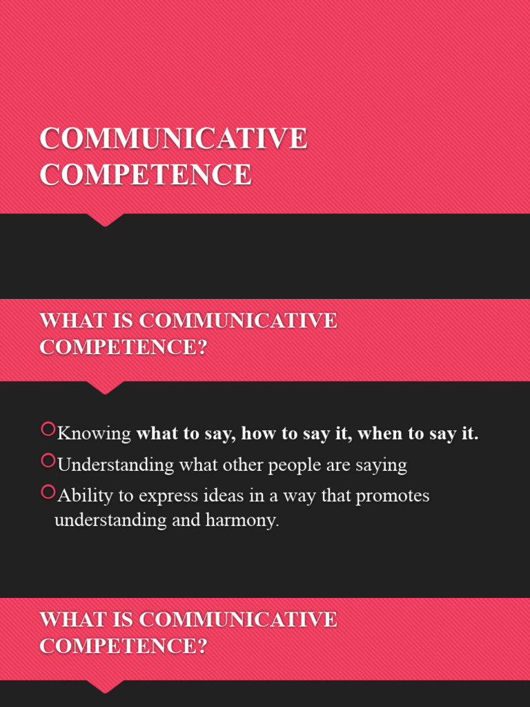 Communicative Competence | PDF | Word | Idiom
