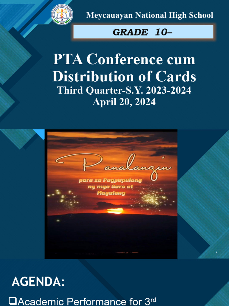 PTA Conference Cum Distribution of Cards | PDF