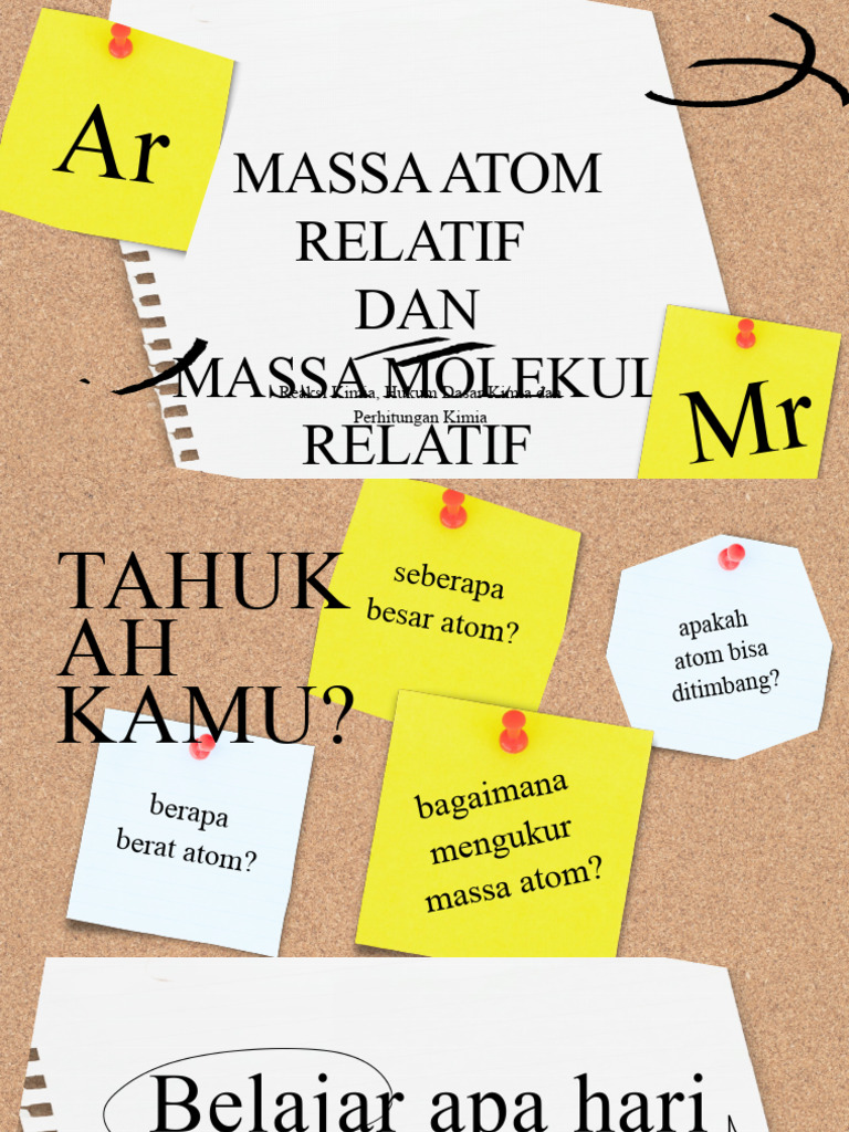 Massa Atom Relatif dan Molekul Relatif | PDF