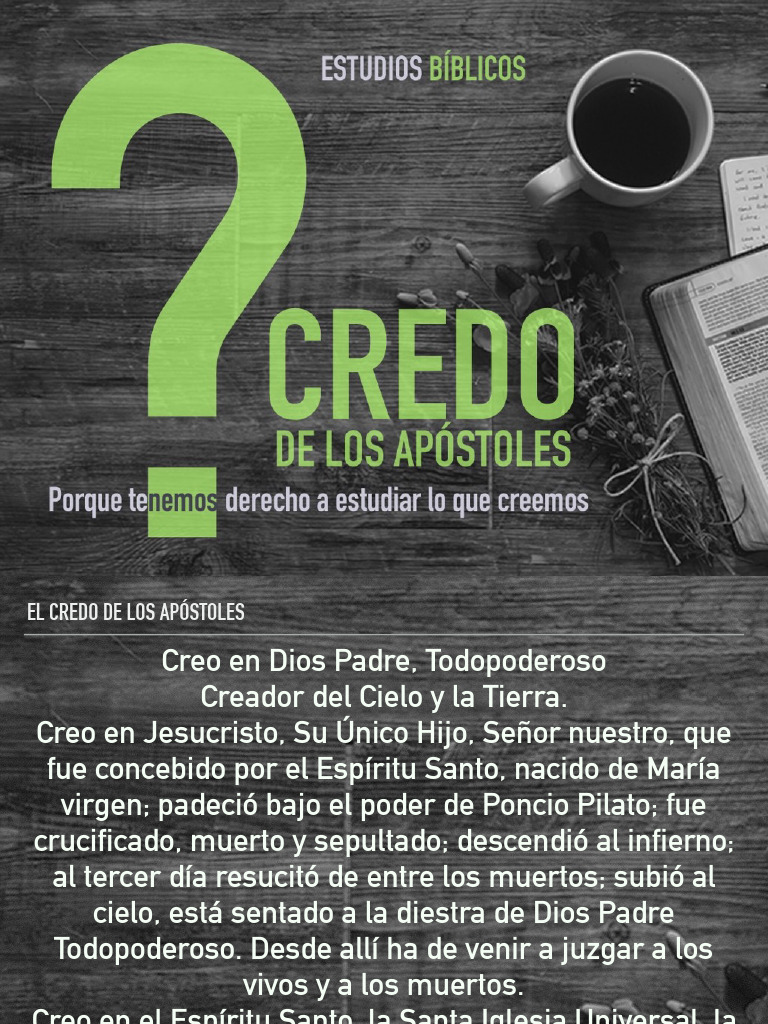 Credo 1 | PDF | Fe | Dios