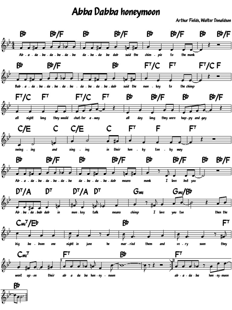 Aba Daba Honeymoon | PDF