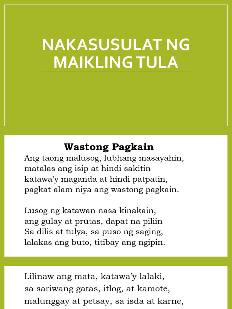 Filipino PPT Lesson | PDF
