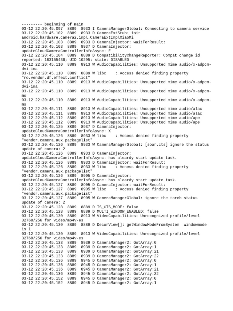 Log Cat 1710256845015 | PDF | Codec | Data Compression