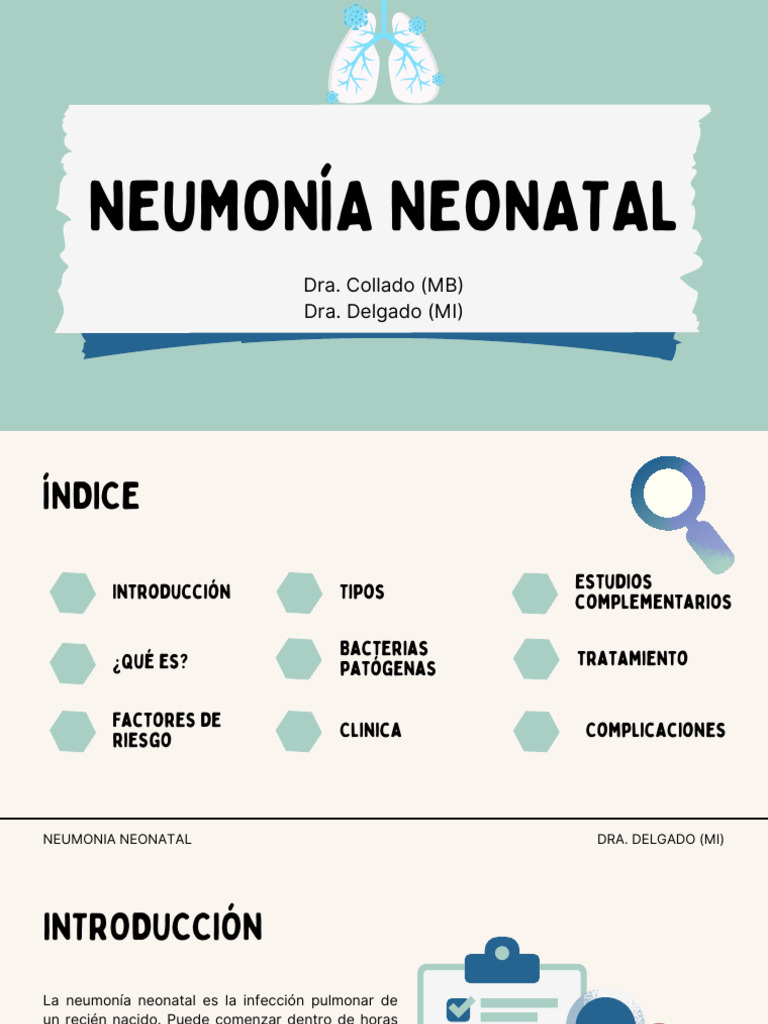 Neumonia Neonatal | PDF | Neumonía | Septicemia