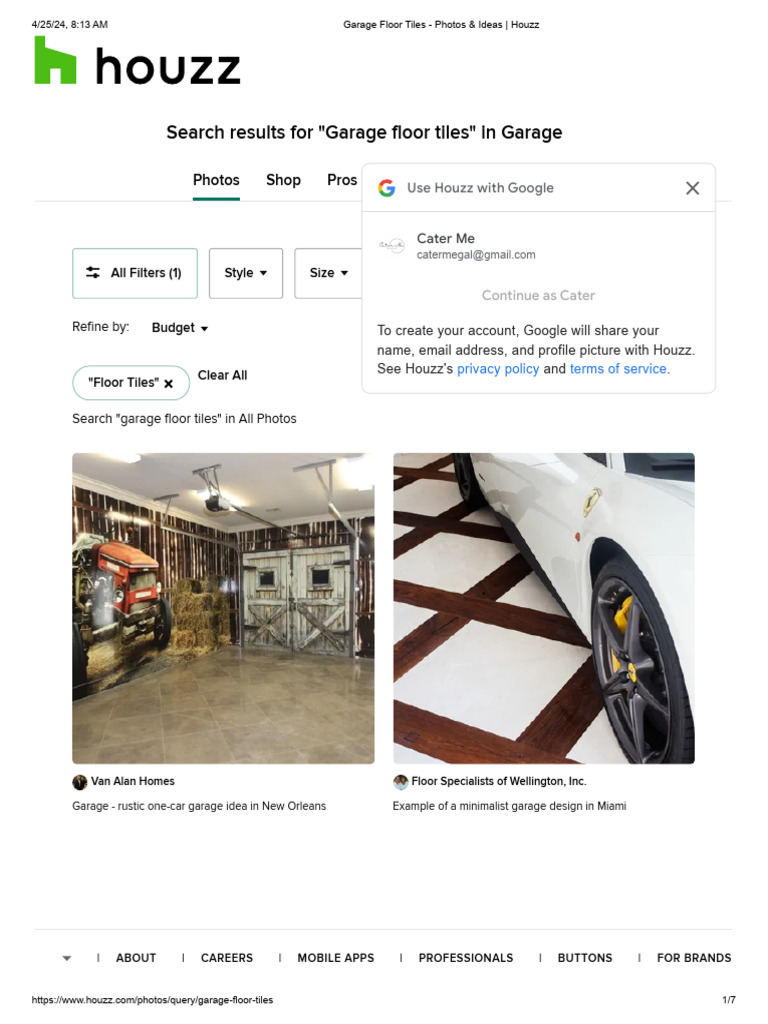 Garage Floor Tiles - Photos & Ideas - Houzz | PDF | Cyberspace | World ...