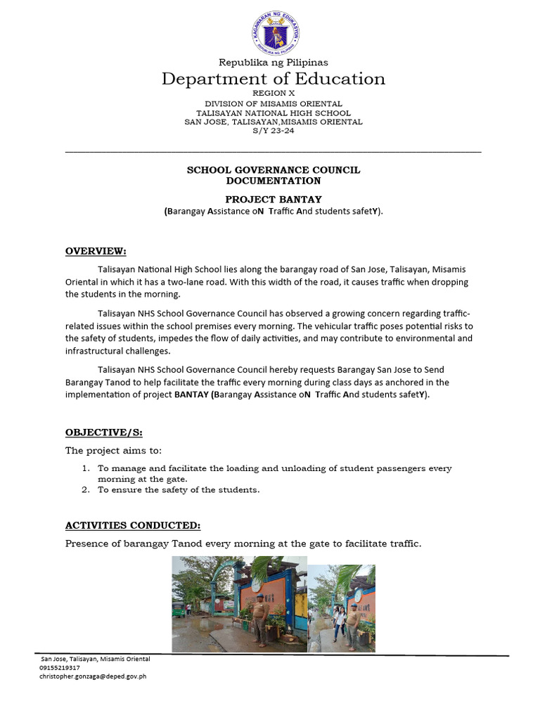 (SGC) Documentation - PROJECT BANTAY | PDF