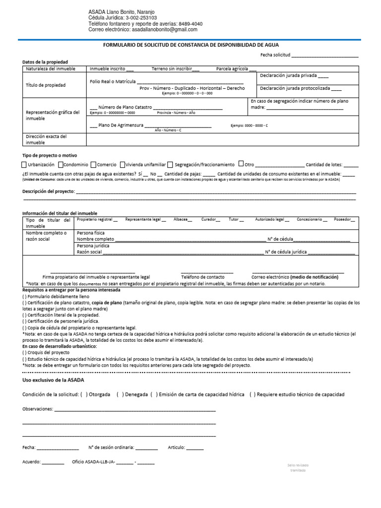 Formulario Disp | PDF