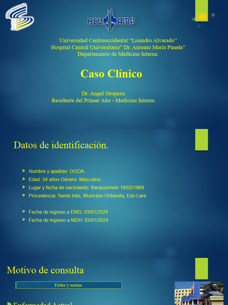 Caso Clinico MDH Angel Oropeza | PDF | Leucemia | Hematología
