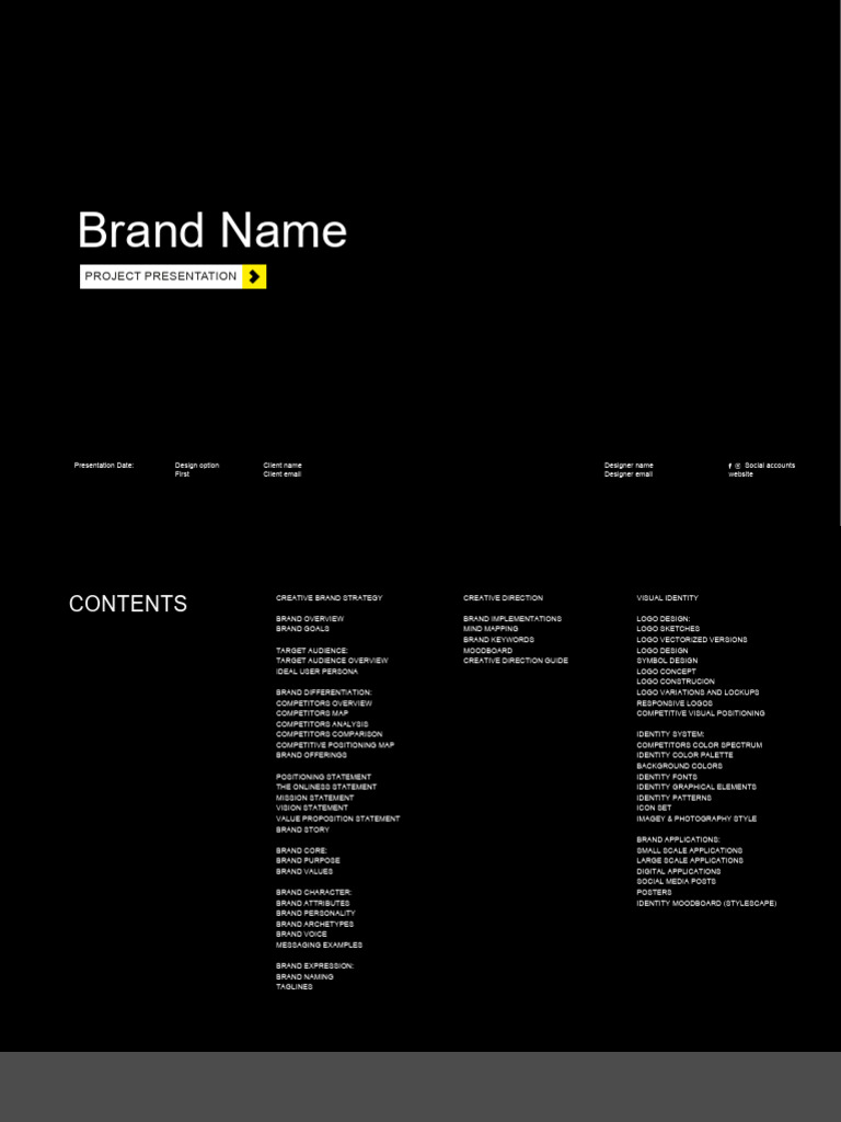 Project Presentatin Template - HDL | PDF | Logos | Brand