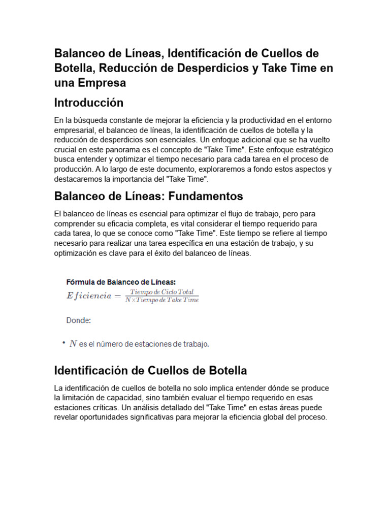Balanceo de Líneas | PDF | Business