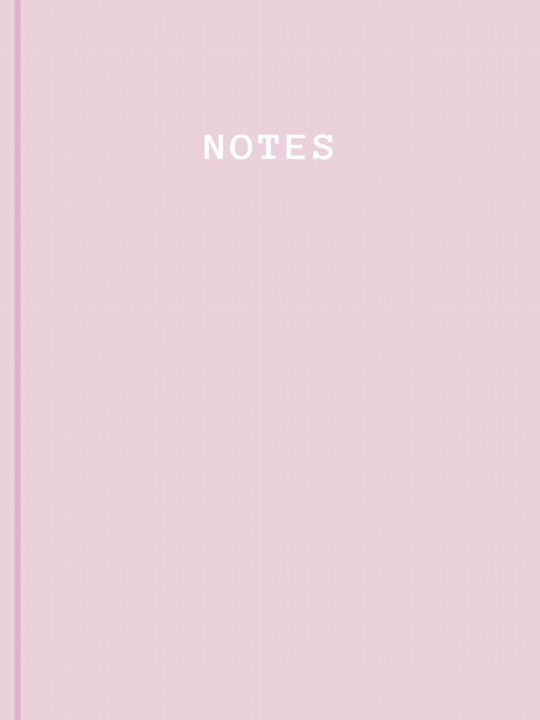 Free Notebook (Pink) | PDF