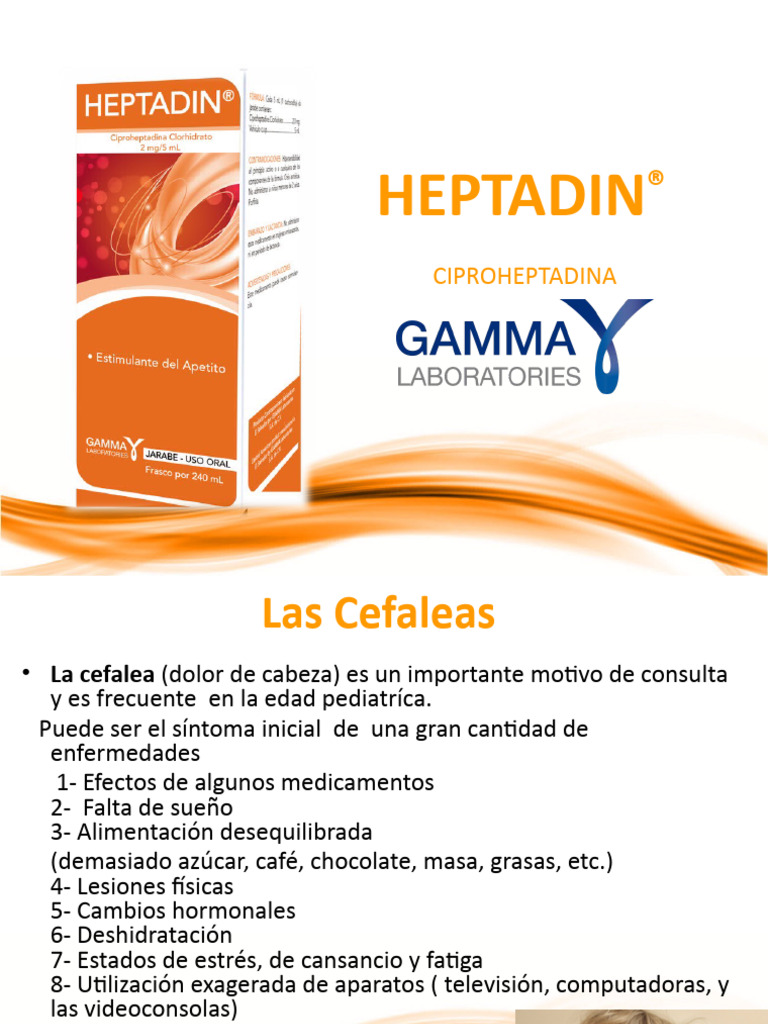 HEPTADIN | PDF | Dolor de cabeza | Migraña
