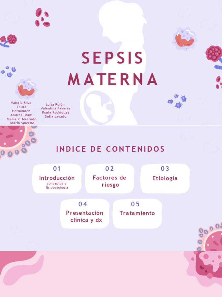 Sepsis Materna: Definición y Tratamiento | PDF | Septicemia | T Helper Cell