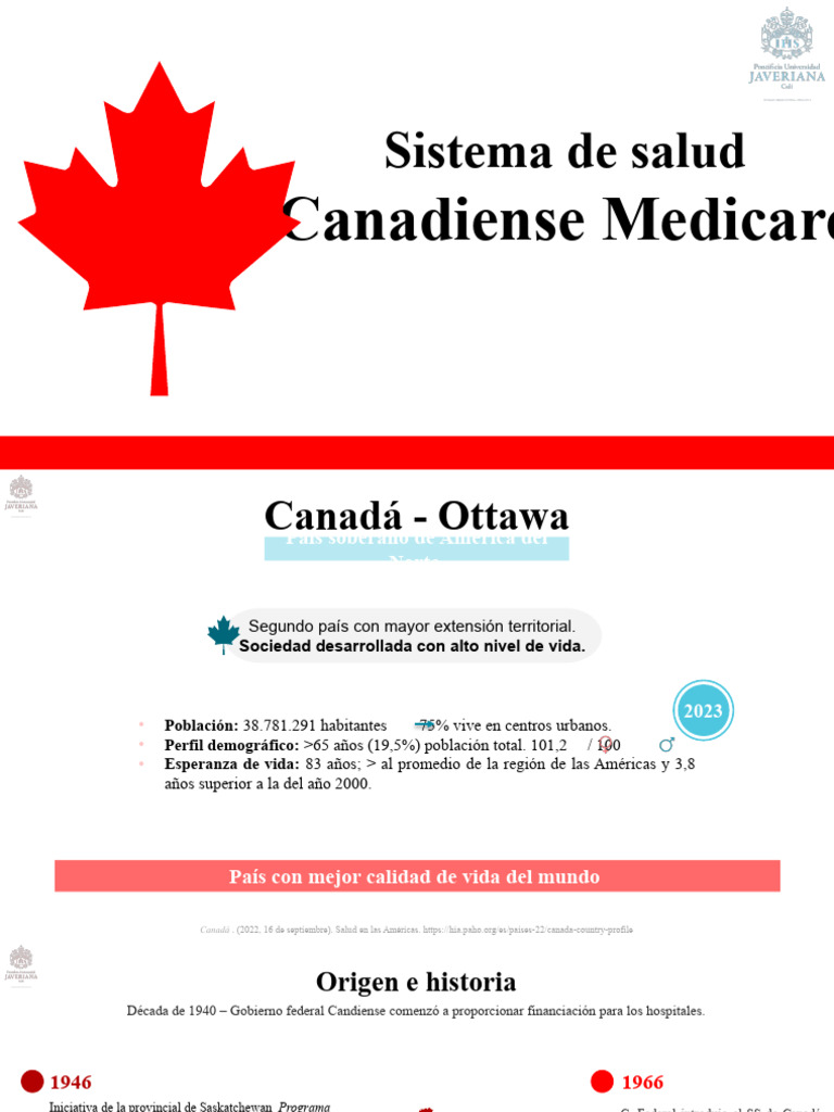 Sistema de Salud Canadiense 2023 | Descargar gratis PDF | Canadá ...