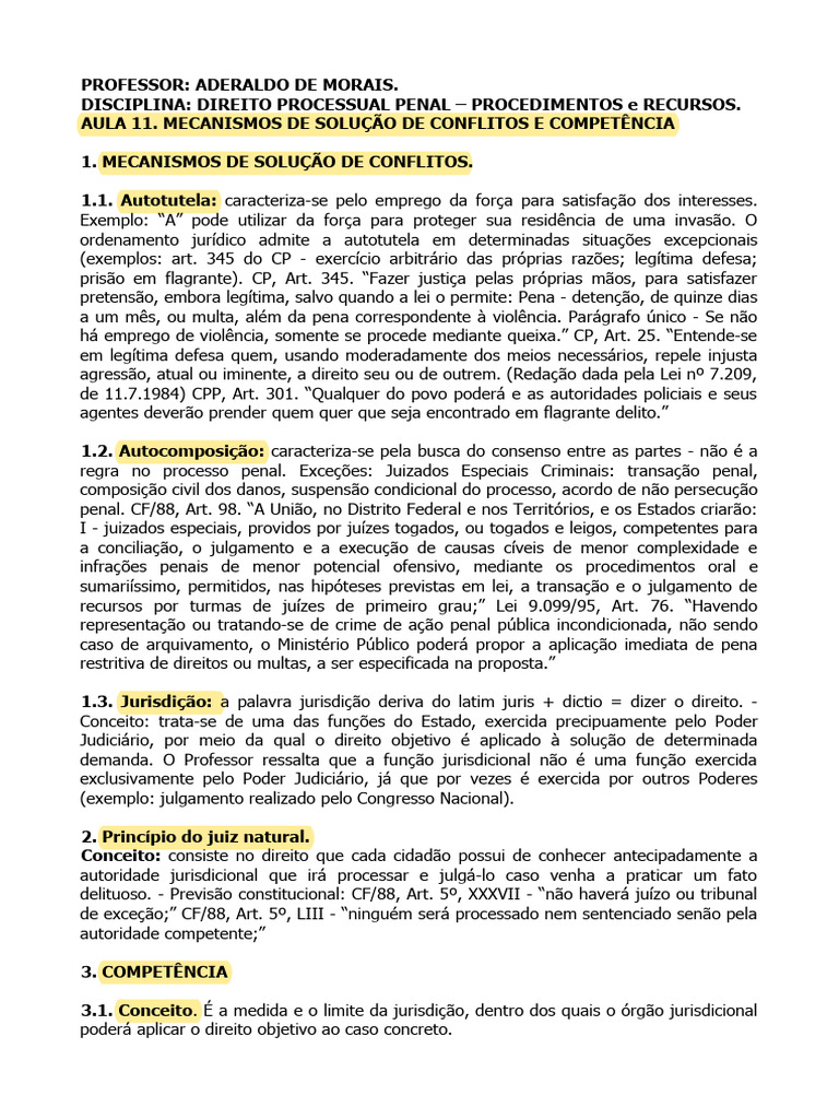 Mecanismos de Solução de Conflitos no Direito Penal | PDF | Jurisdição ...