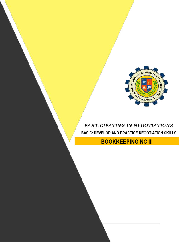 Basic 3 Participating in Negotiatiosn | PDF | Negotiation | Communication