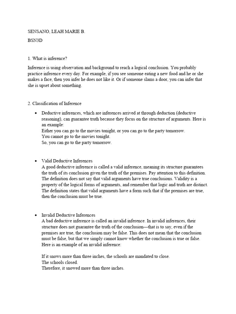 Critical Thinking | PDF | Inference | Deductive Reasoning