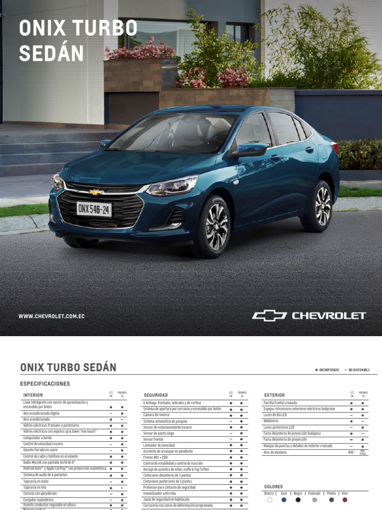 FT Onix Turbo Sedan | PDF | Vehículos | Sedanes