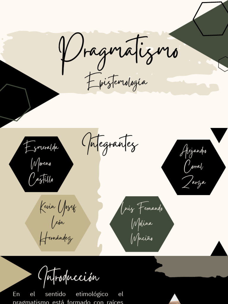 Presentación Pragmatismo | PDF | Pragmatismo | Epistemología