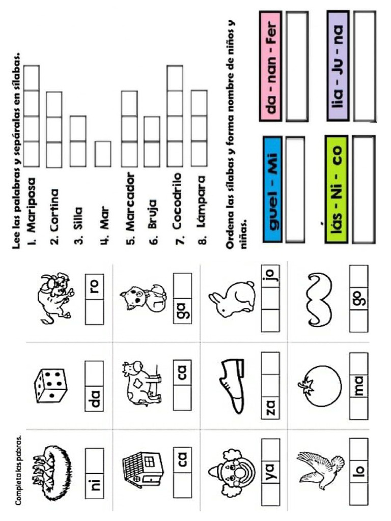 Separando Silabas | PDF