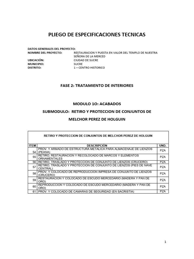 Pliego de Especificaciones Tecnicas - Fase 2 - Modulo 10 -Submodulo ... Pliego de Especificaciones Tecnicas - Fase 2 - Modulo 10 -Submodulo ...
