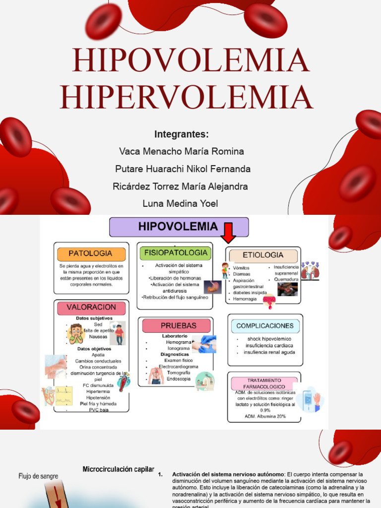 Hipovolemia y Hipervolemia | PDF | Angiotensina | Especialidades Medicas
