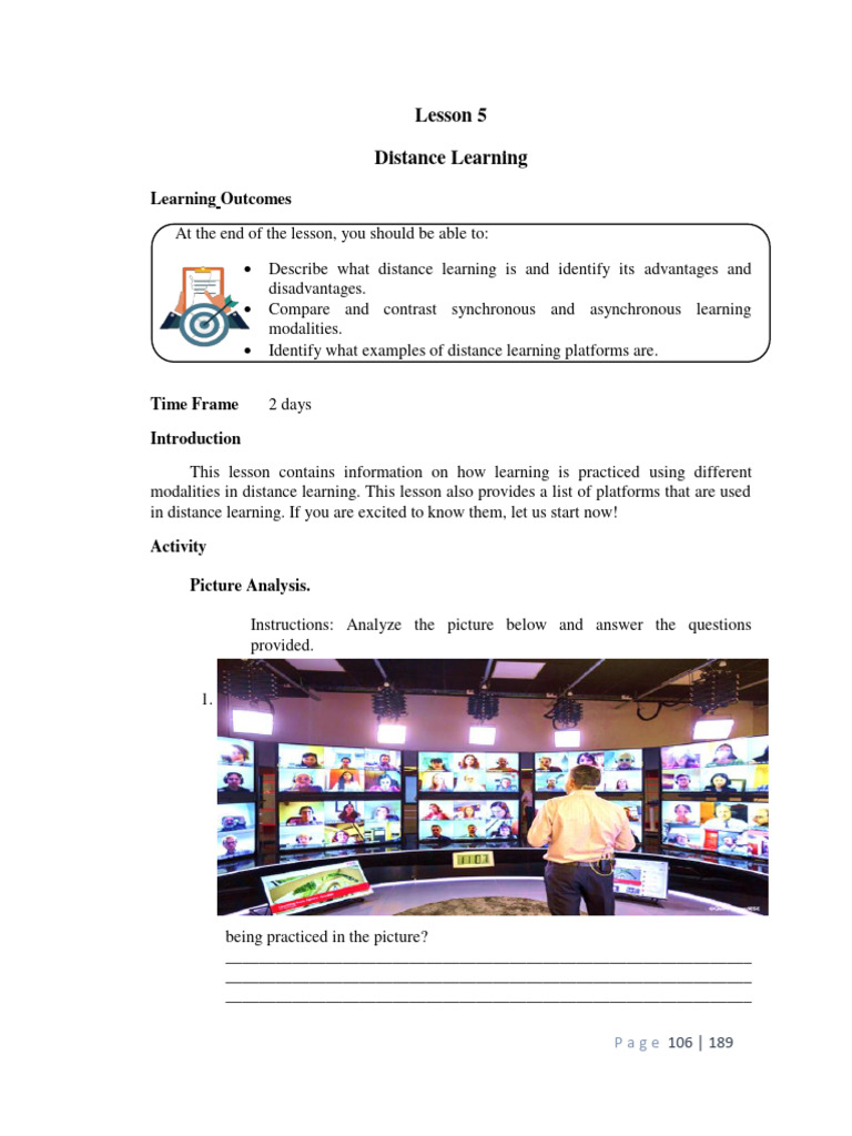 Ped 5 | PDF | Distance Education | Learning