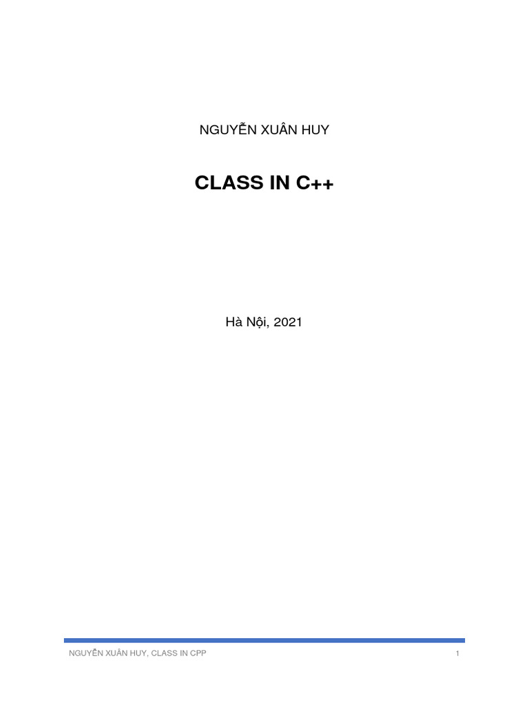 Class in CPP | PDF