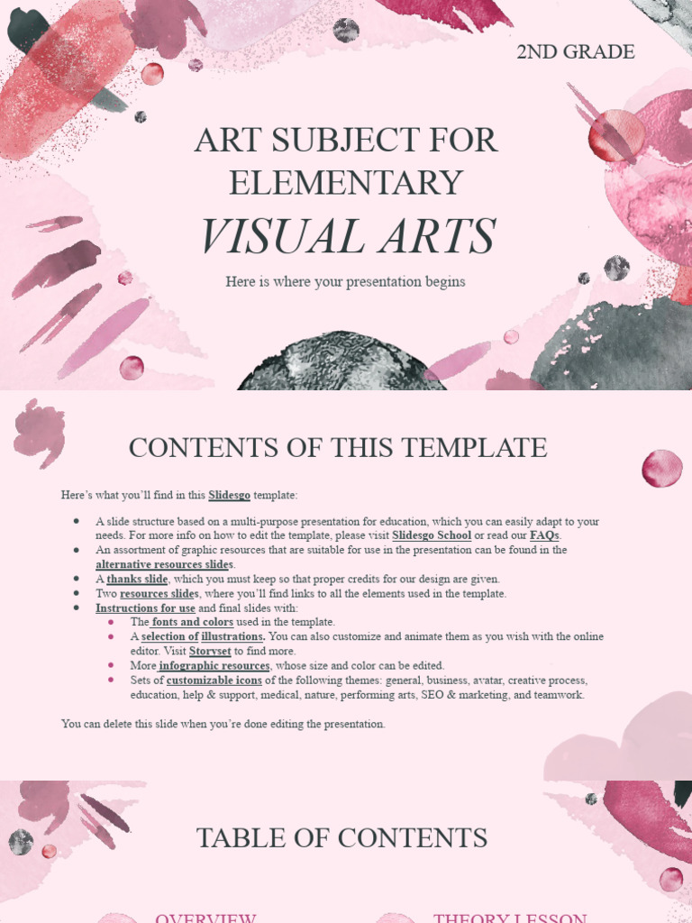 2nd Grade Visual Arts Presentation | PDF | Planets | Planets In Astrology