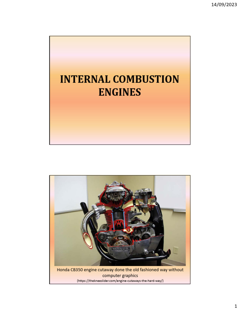 Internal Combustion Engine Overview | PDF | Internal Combustion Engine ...