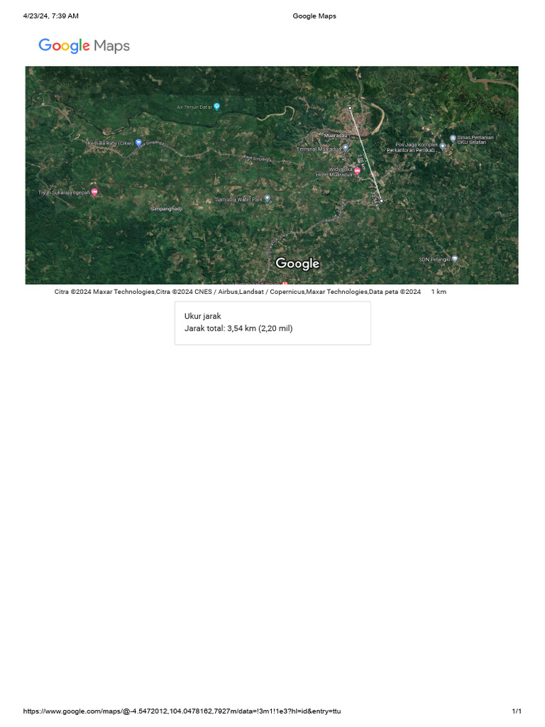 Google Maps Distance Measurement Guide | PDF