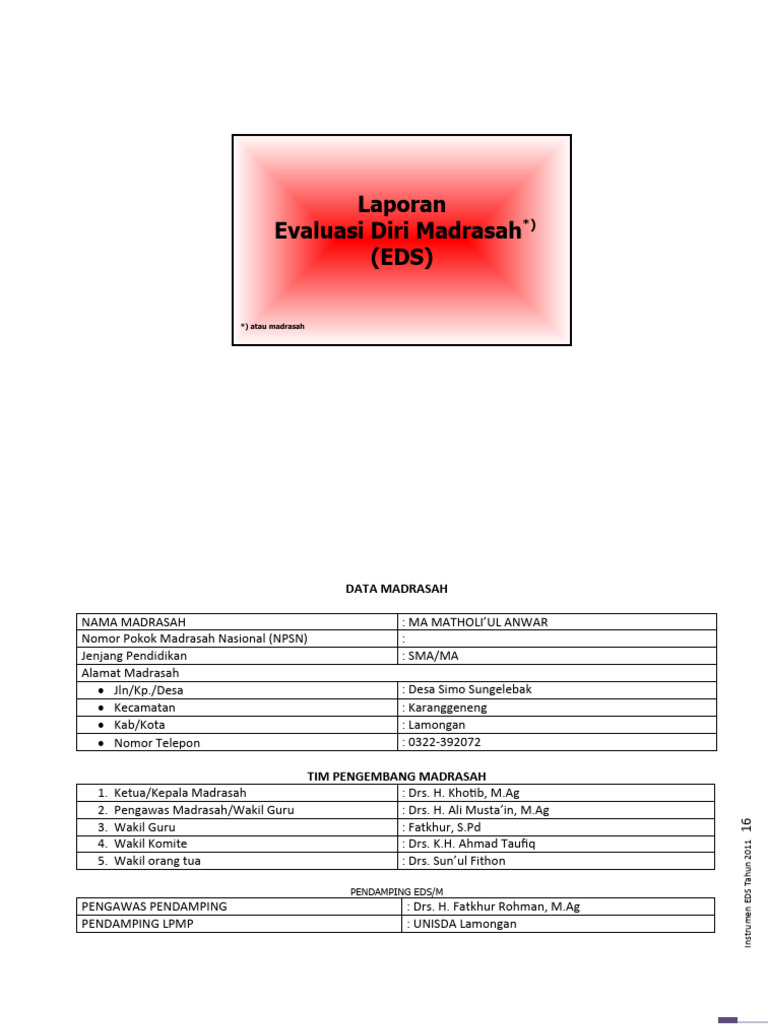 01. Laporan EDS | PDF