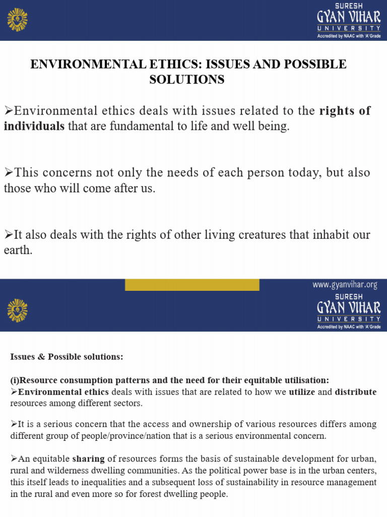 Environmental Ethics | PDF | Soil | Atmosphere Of Earth