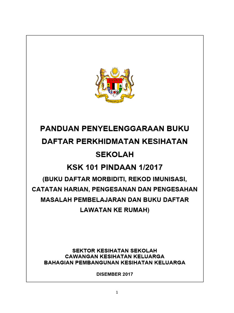 Manual Pengisian KSK101 Pindaan 1 2017 29012018 | PDF