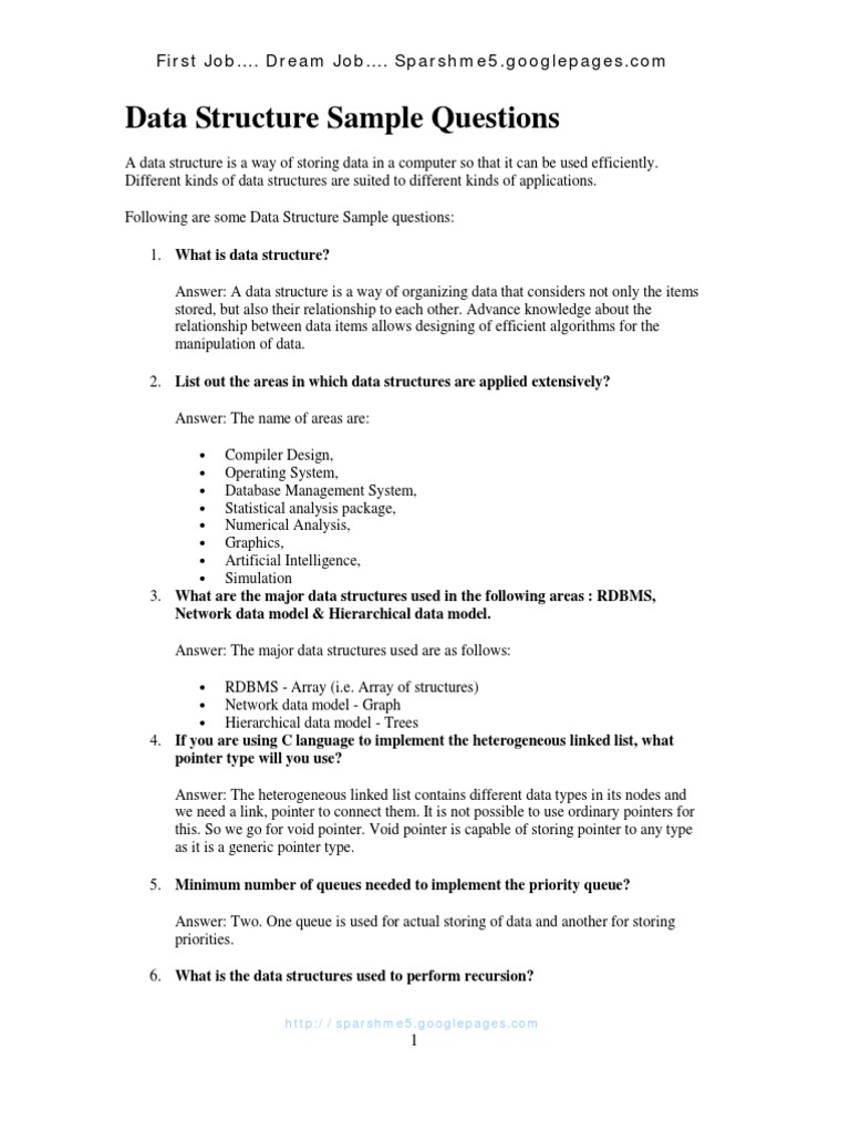 Data Structure 1 | Data Structure | Data Type