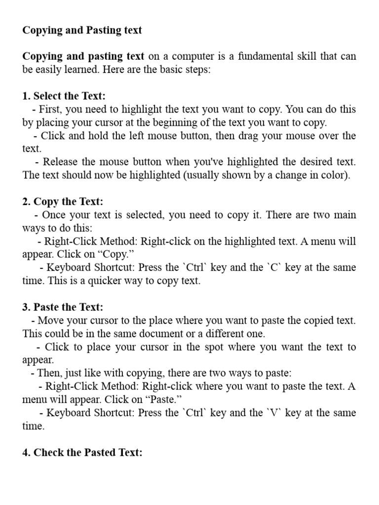 Copying Text Pdf 